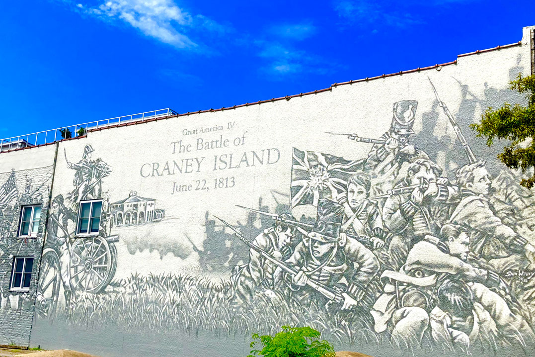 Battle of Craney Island Mural - 715 High Street | Portsmouth Tourism
